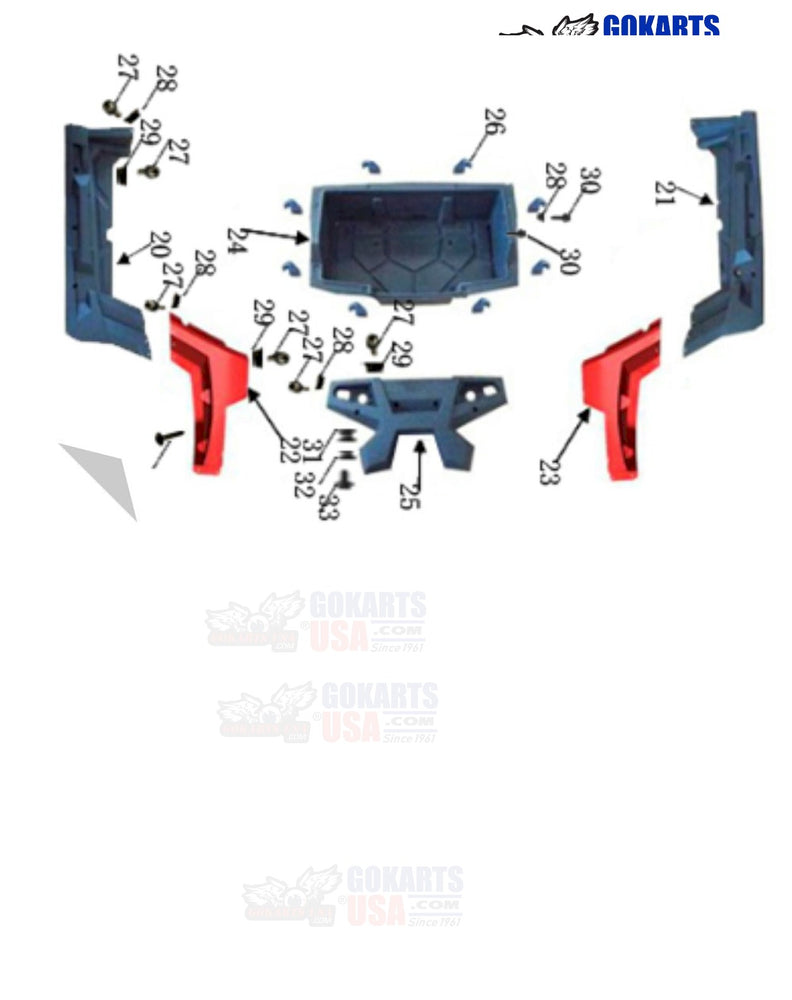 LEFT SIDE PLATE, for TrailMaster Challenger 200 UTV Side-by-side ...